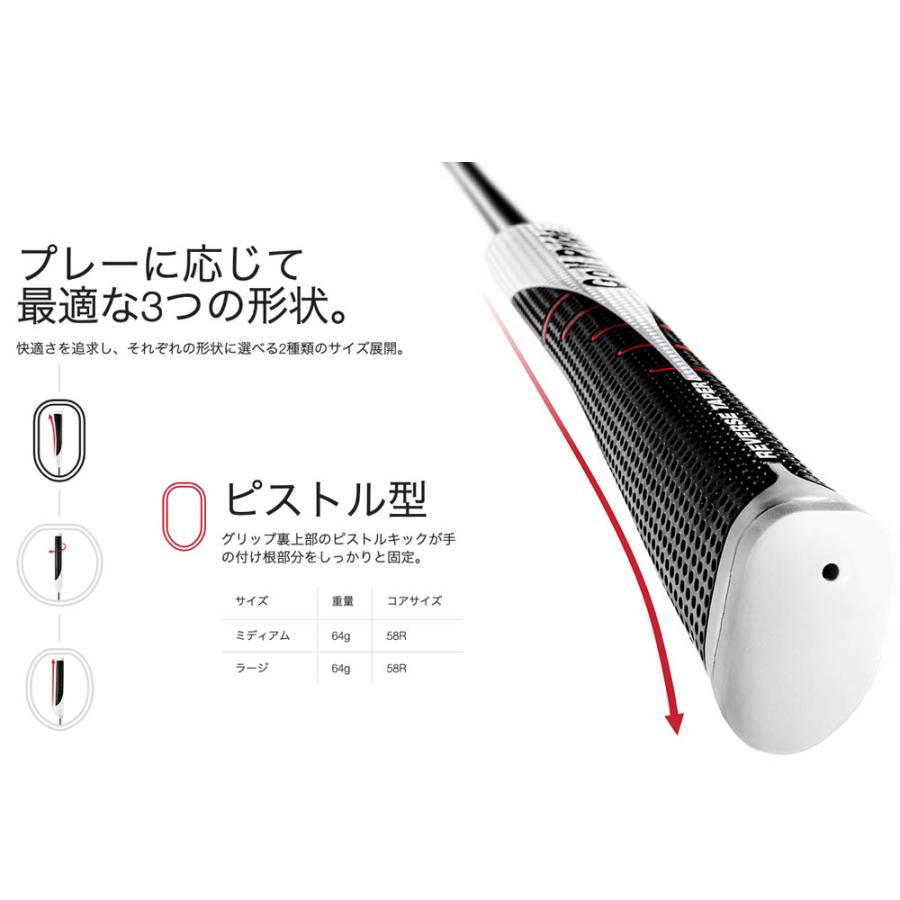 ゴルフプライド リバーステーパー Golf Pride REVERSE TAPER RTパター グリップ ピストル ラウンド フラット ミディアム ラージ : UPSIDE GOLF - 通販 ...