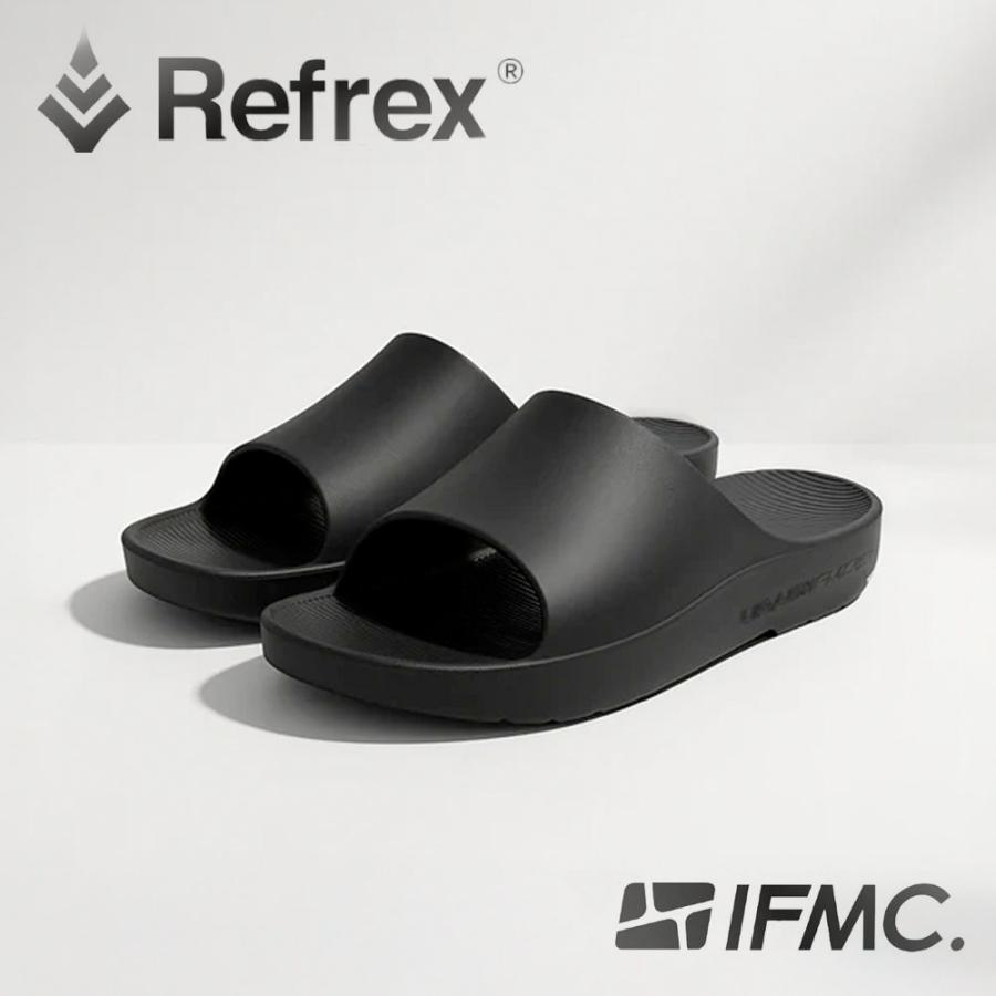 REFREX リカバリーサンダル IFMC加工 ナノミネラル配合 スリッパ メンズ レディース ゴルフ後のリラックス 室内履き テレワーク ...