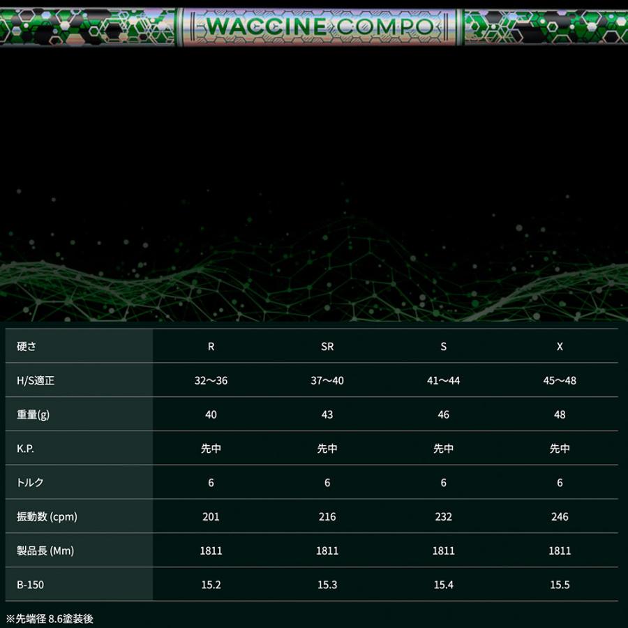 WACCINE compo ワクチンコンポ GR401 DR 単品販売不可 リシャフト専用 : UPSIDE GOLF - 通販 - Yahoo!ショッピング