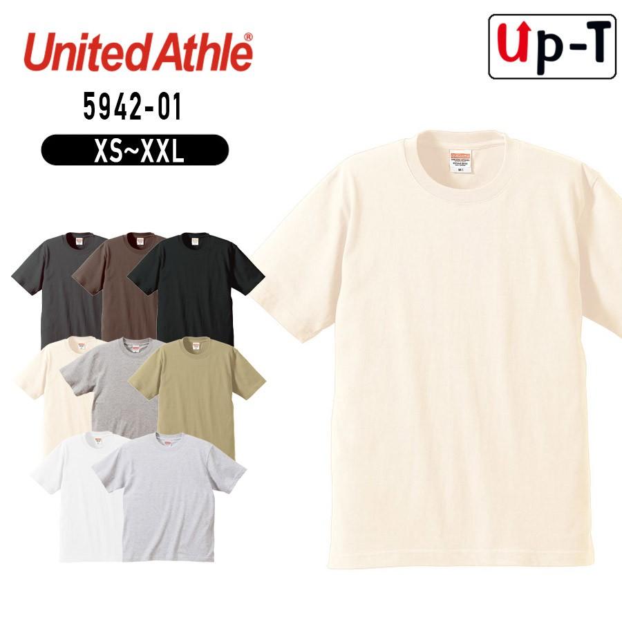 United Athle 6.2オンス プレミアム Tシャツ メンズ モノトーン 5942-01 ユナイテッドアスレ クルーネック アパレル : オリジナルデザインTシャツ Up-T - 通販 ...