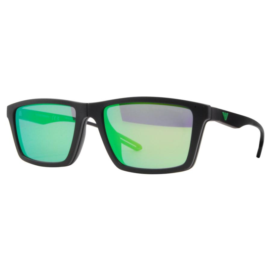 EMPORIO ARMANI エンポリオアルマーニ EA4189U 50011W 55 伊達 メガネ 眼鏡 サングラス スクエア クリップオン ...