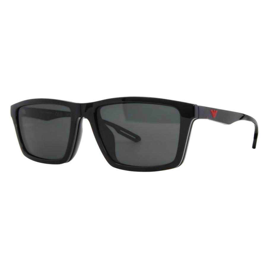 EMPORIO ARMANI エンポリオアルマーニ EA4189U 50171W 55 伊達 メガネ 眼鏡 サングラス スクエア クリップオン ...