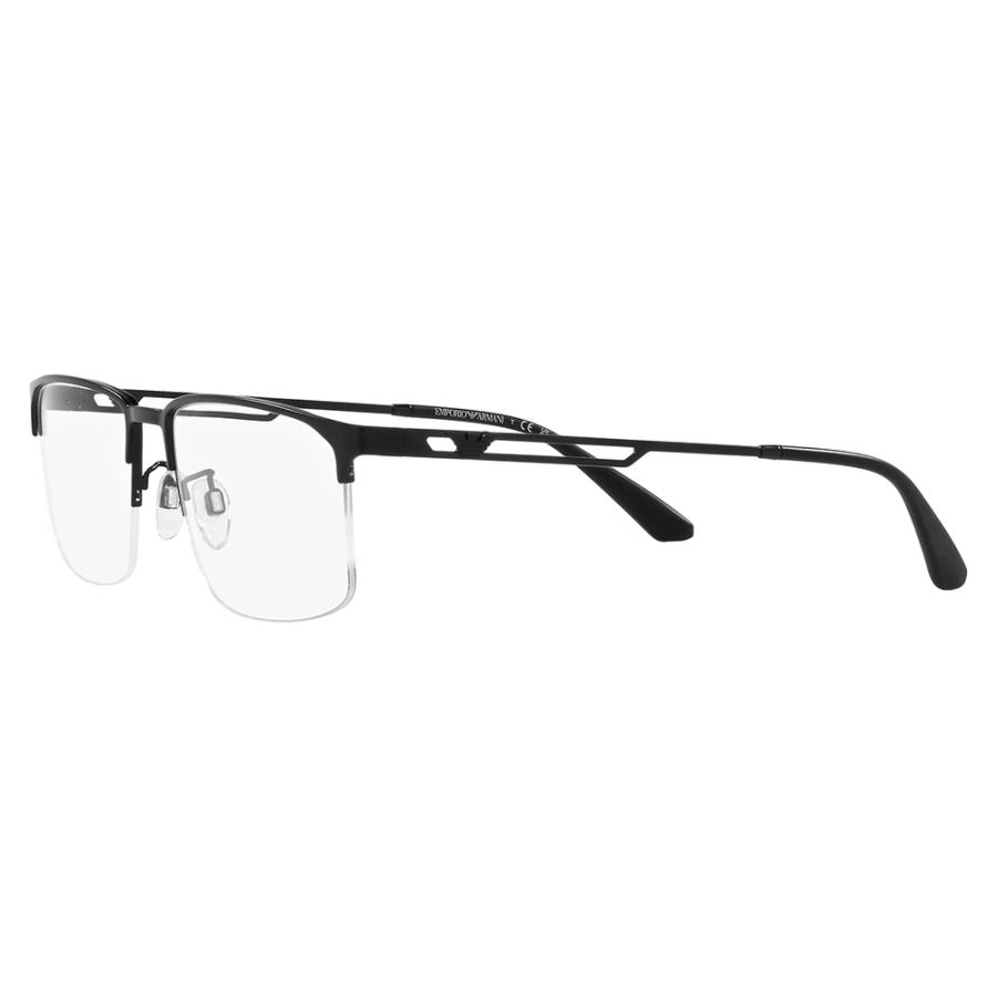 EMPORIO ARMANI エンポリオアルマーニ EA1143 3001 55 伊達 メガネ 眼鏡 スクエア メンズ ナイロール : ワッツ ...