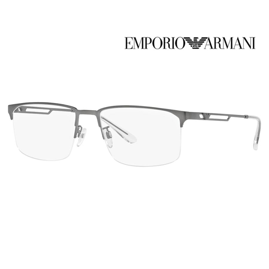 EMPORIO ARMANI エンポリオアルマーニ EA1143 3003 55 伊達 メガネ 眼鏡 スクエア メンズ ナイロール : ワッツ ...