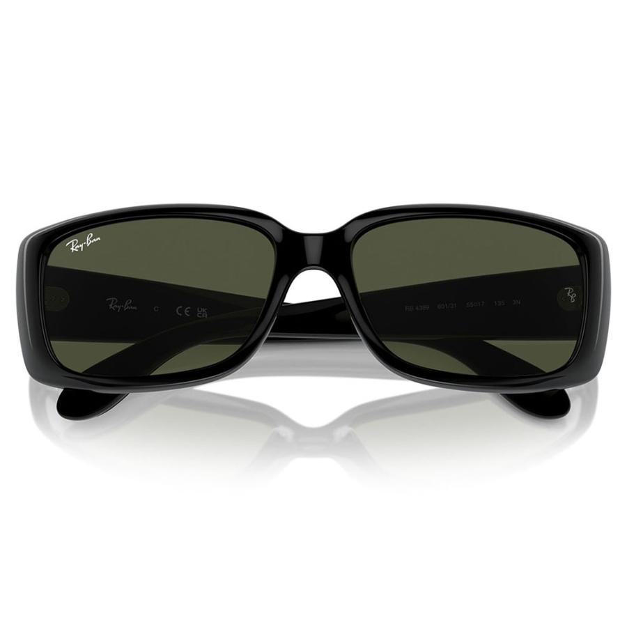 Ray-Ban（レイバン） サングラス 純正レンズ対応 RB4389 601/31 55 58 Ray-Ban レイバン純正レンズ対応 ハイブリッジフィット セル スクエア 伊達メガネ 眼鏡 ...