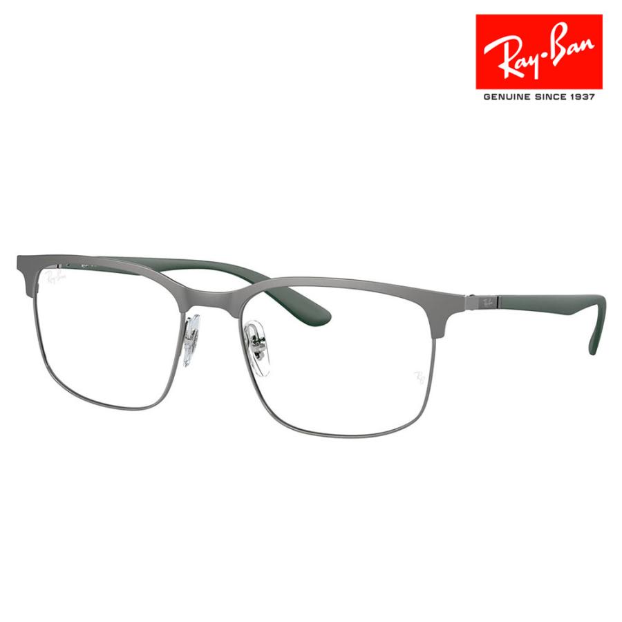 Ray-Ban レイバン メガネ フレーム 純正レンズ対応 RayBan RX6518 2620 55 57 スクエア ブロー メタル ...
