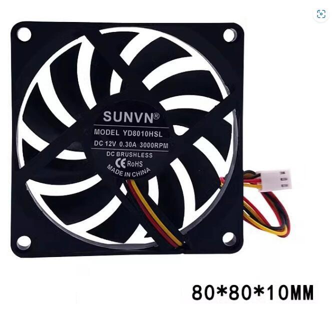 12V 8cm 1個 冷却ファン 4/5/6/7/8/9/CM在庫あり 静音PCケース用ラジエーター 3 線式オイルファン ...