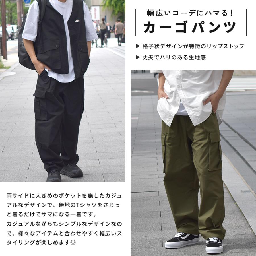 BALL カーゴパンツ メンズ ブランド リップストップ ロゴ 春 夏 秋 通年 ゆったり 涼しい カジュアル アウトドア 頑丈 おしゃれ ...