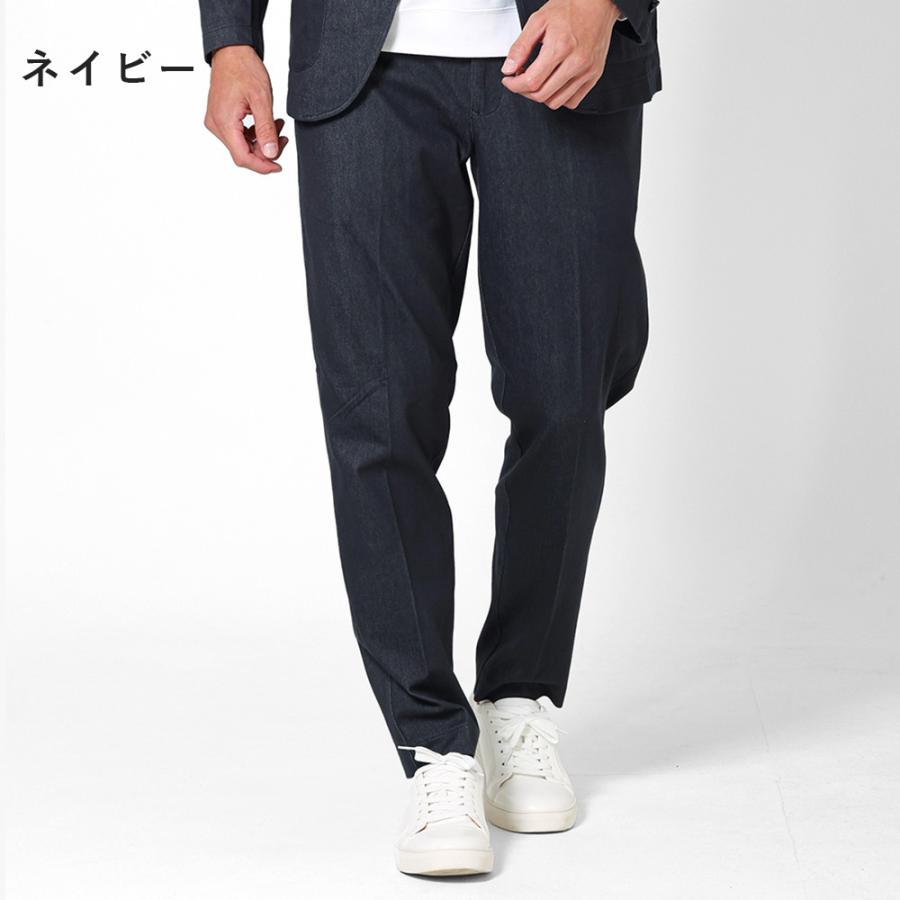 イージースラックス メンズ カジュアルスーツ デニムライク ストレッチ 伸縮 家庭洗濯 ビジネス オフィス 春 秋 アーバンスクエア 64341 : 64341 : URBAN SQUARE ...