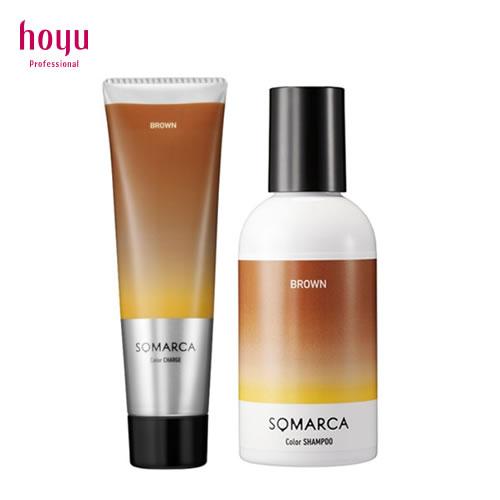 hoyu ホーユー ソマルカ カラーシャンプー 150ml＆チャージ 130g ブラウン : DREAM SQUARE - 通販 - Yahoo!ショッピング