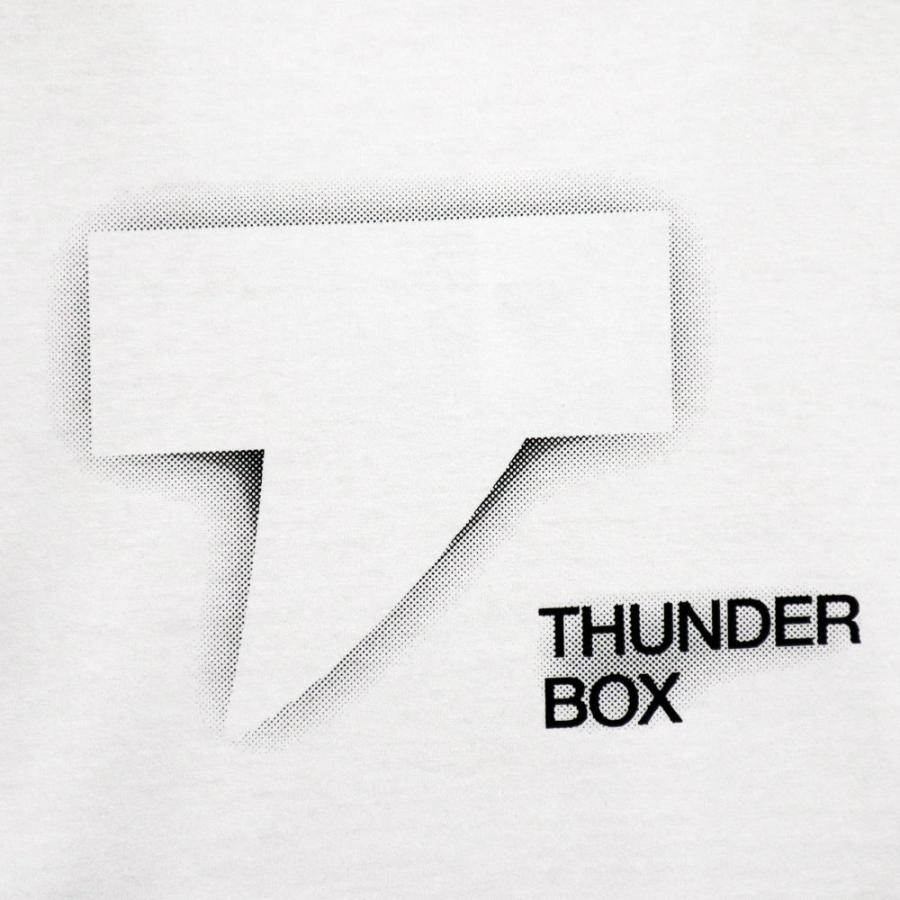サンダーボックス THUNDERBOX 武器 L/S TEE | WHITE ロングスリーブ 長袖 Tシャツ カットソー ロゴ プリント ...