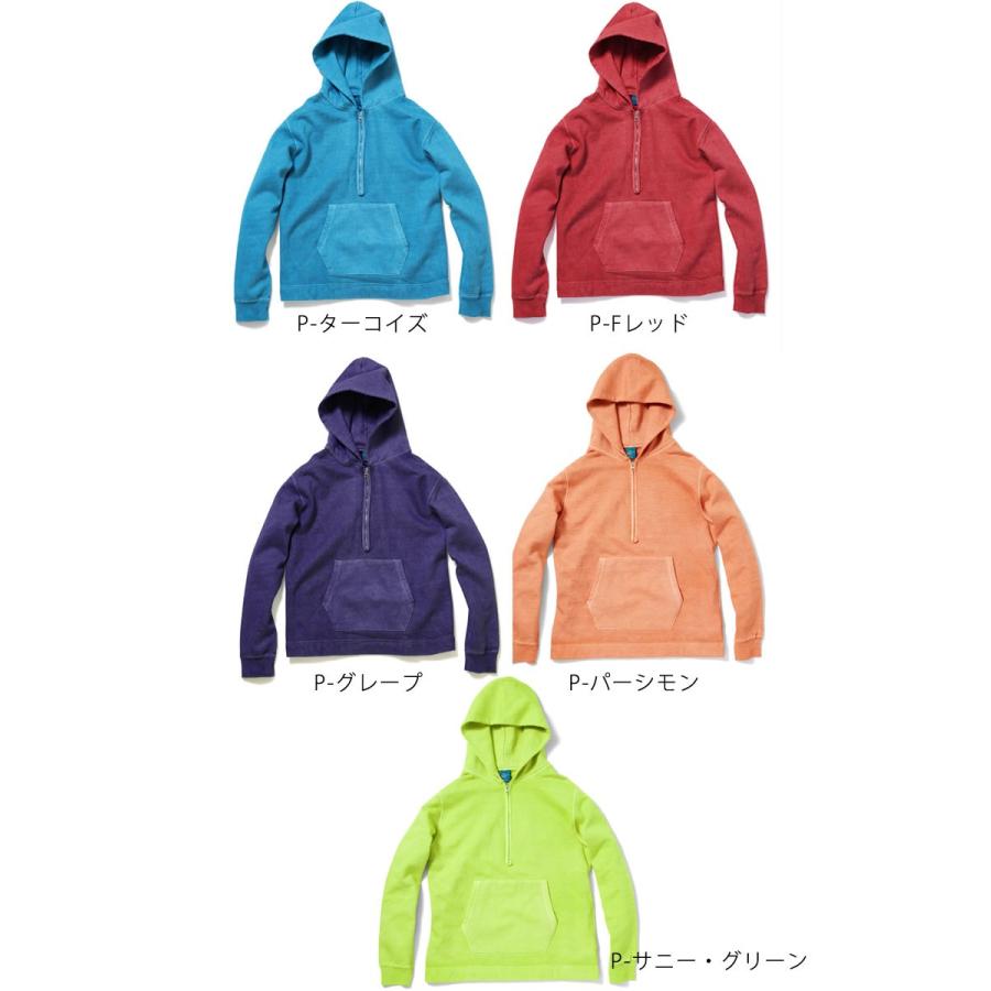 GOOD ON（グッドオン） パーカー 長袖 ピグメントダイ ラフハーフ