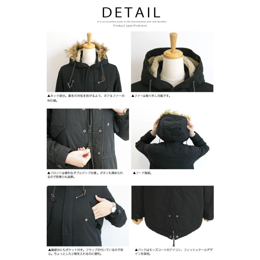 Johnbull ジョンブル レディース モッズコート ファー付 フード Johnbull ジョンブル レディース モッズコート ファー付 フード