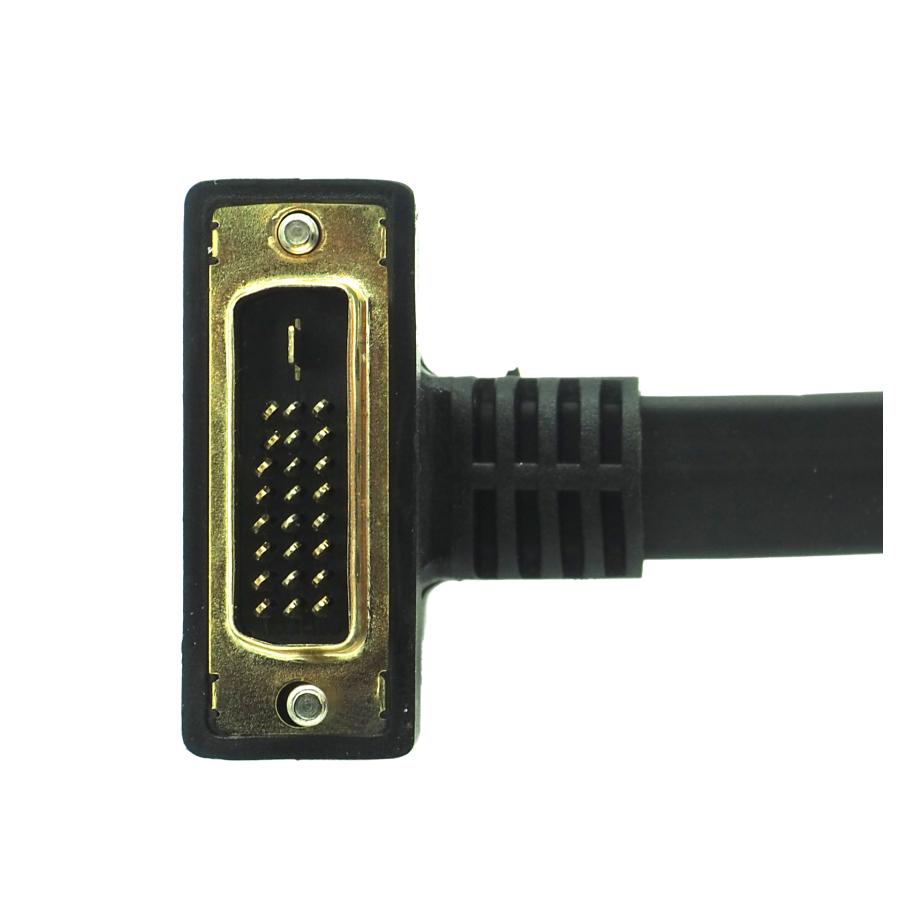 DVIケーブル DVI-D デュアルリンク 25pin ストレート オス - L字 フラット 30cm (端子含む) : うり坊 - 通販 ...