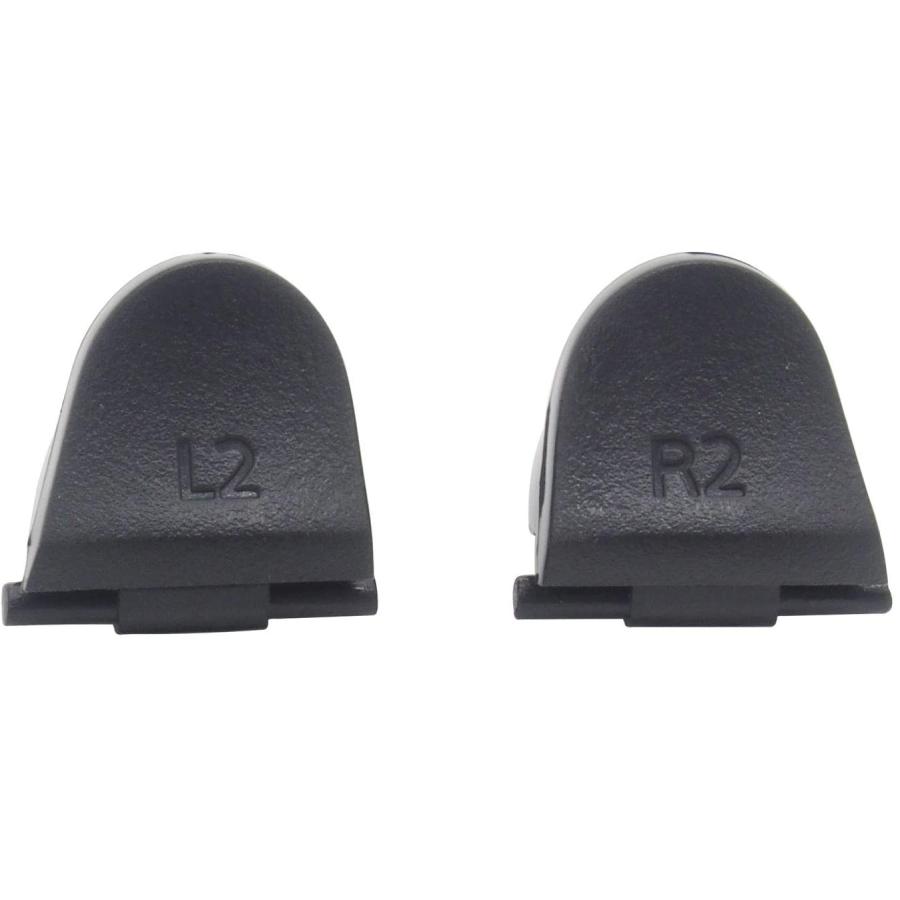 [互換品] PS4 コントローラー 交換用 ボタン ジョイスティック 互換用 L1 L2 R1 R2 トリガー ブラック CUH-ZCT1J用 ...