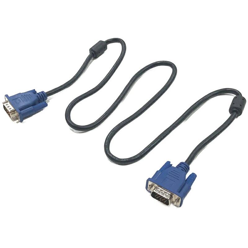 【VGAケーブル ×1本】 ディスプレイケーブル VGAケーブル 1m D-sub15ピン オス-オス 極細 金メッキコネクタ コア付 1m : dijpauic01 : うり坊 - 通販 ...