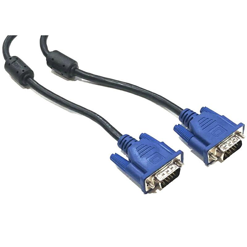 【VGAケーブル ×1本】 ディスプレイケーブル VGAケーブル 1m D-sub15ピン オス-オス 極細 金メッキコネクタ コア付 1m : dijpauic01 : うり坊 - 通販 ...