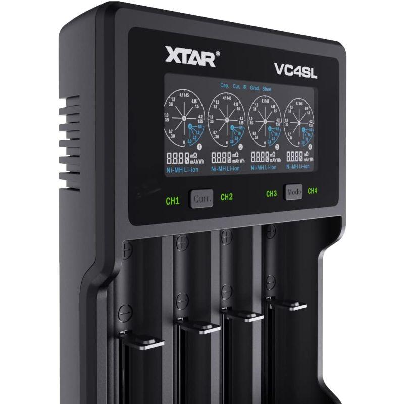 XTAR（エクスター） 高速USB充電器 VC4SL VC4Sグレードアップバージョン4スロット バッテリーチャージャー QC3.0最大3Ax1 : うり坊 - 通販 - Yahoo!ショッピング