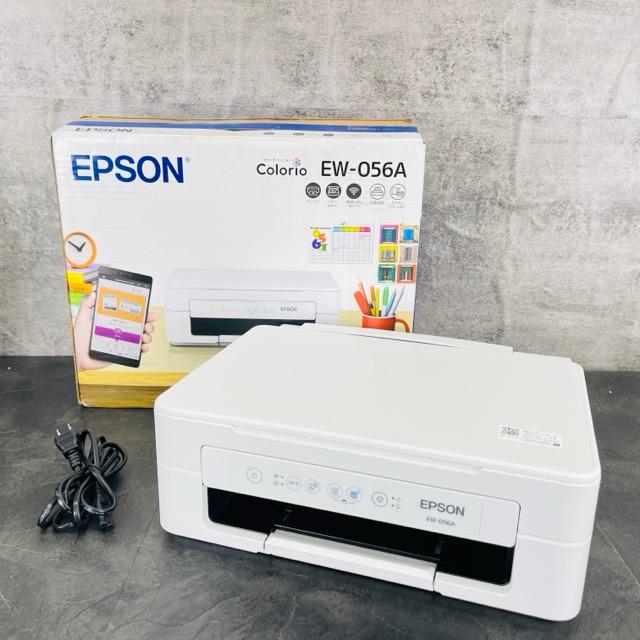 インクジェットプリンター 【中古】動作保証 EPSON エプソン カラリオ EW-056A C671B 2025年製 インクなし 072065 ...