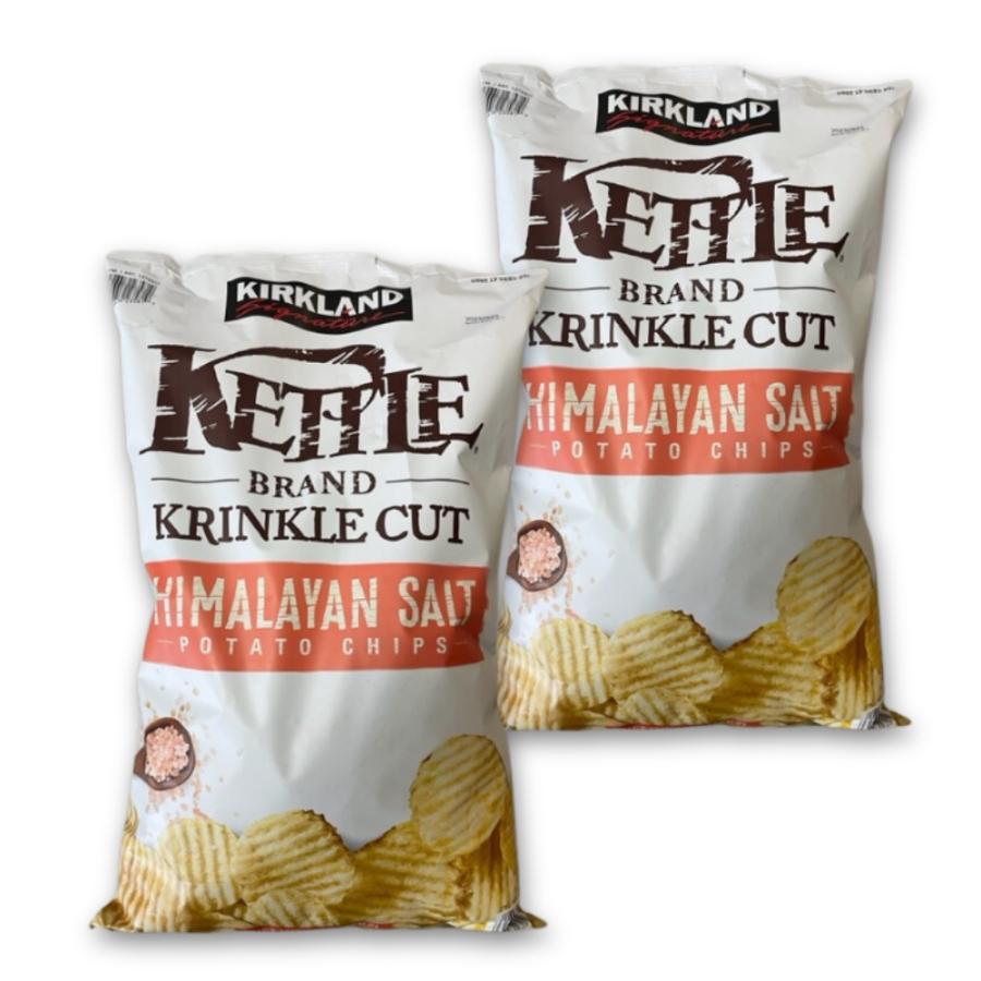 KIRKLAND signature カークランドシグネチャー ケトル ヒマラヤンソルト ポテトチップス スナック菓子 907g x 2袋 大容量【送料無料】 : urlbou - 通販 ...