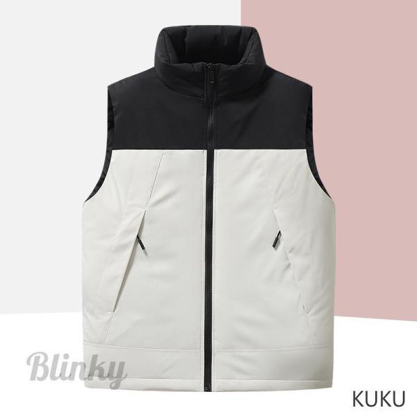 中綿ベスト メンズ ダウンベスト ベスト 防寒ベスト トップス ジップアップ バイカラー カジュアル アウトドア 防寒着 かっこいい スポーツ 秋冬 : 41107-sdp3-198 : 漆原 ...