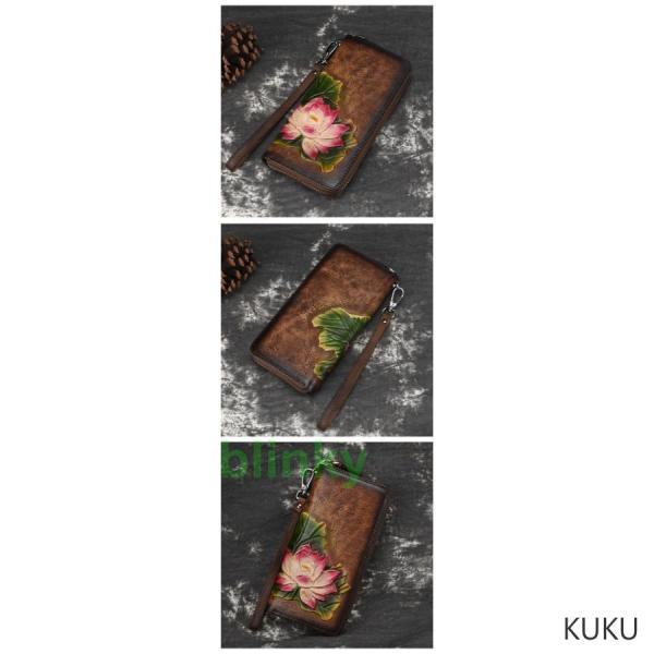 財布 レディース メンズ 大容量 花柄 本革 牛革 コンパクト ラウンドファスナー 和柄 深彫り レザー さいふ 女性 婦人 プレゼント レザー : 41107-sdp3-219 : 漆原 ...