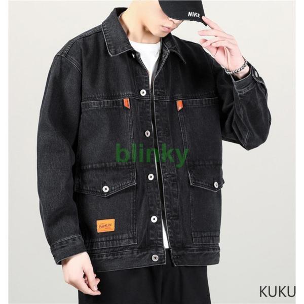 デニム メンズ 長袖 デニムコート 秋 秋服 ブルゾン トップス ジージャン アウター ユーズド感 ボタン アウター ポケット付き かっこいい : 41107-sdp3-433 : 漆原ストア ...
