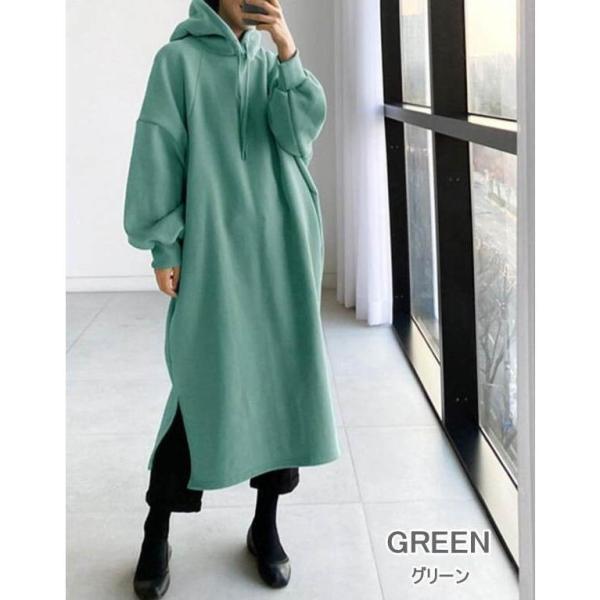 パーカーワンピース レディース スウェット ワンピース スエット 微起毛 裏起毛 防寒 あ トレーナー オーバーパーカー ロング丈 : hhh-718-cc13xp90 : 漆原ストア ...