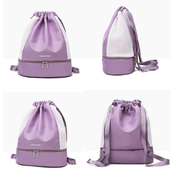 プールバッグ ジムバッグ ビーチバッグ スポーツバッグ リュック フィットネスバッグ ジムサック ナップサック 水泳 スイムバッグ スイミング レディース a4 : hhh-718 ...