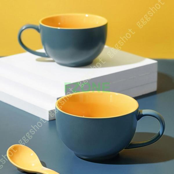 マグカップ 480ml グリーン 緑 紅茶 カフェオレ スープ 小どんぶり レンジ可 食洗機可 お中元 ギフト 新築祝い 食器 マグ 北欧 おしゃれ かわいい : kuku ...