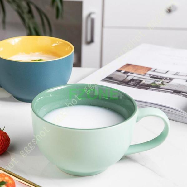 マグカップ 480ml グリーン 緑 紅茶 カフェオレ スープ 小どんぶり レンジ可 食洗機可 お中元 ギフト 新築祝い 食器 マグ 北欧 おしゃれ かわいい : kuku ...