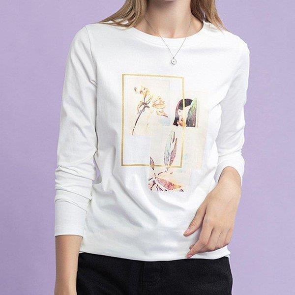 長袖Tシャツ コットン レディース 春秋 長袖tシャツ 花柄 トップス : wiwi-102268x-10fft205 : 漆原ストア - 通販 - Yahoo!ショッピング