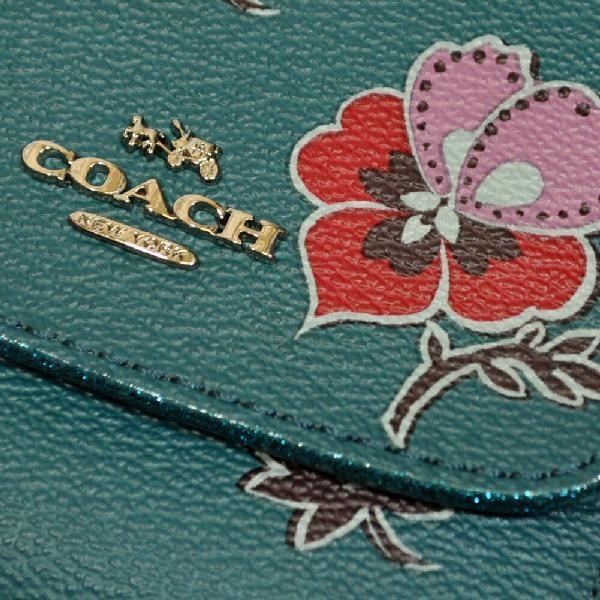 COACH（コーチ） 【並行輸入品】 訳あり 財布 折財布 F15563 SVCEH ワイルドフラワー プリント PVC スモール ウォレット ...