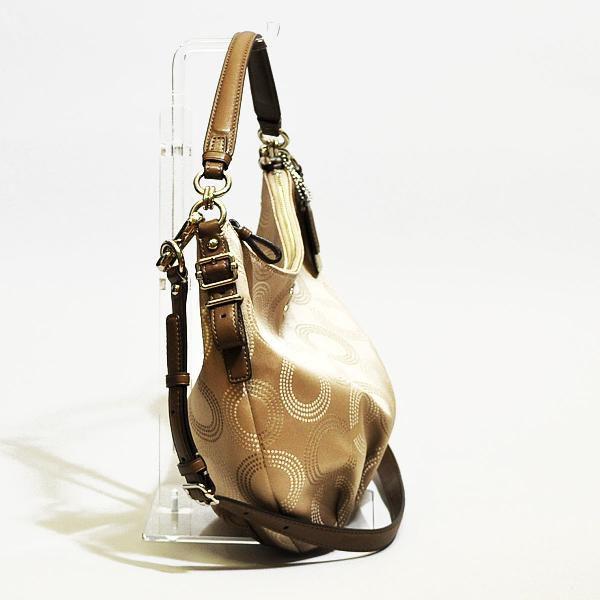 コーチバッグ 2WAY 斜め掛け ショルダーバッグ COACH マディソン ドッテッド オプアート コンバーチブル ホーボー F15929 ...