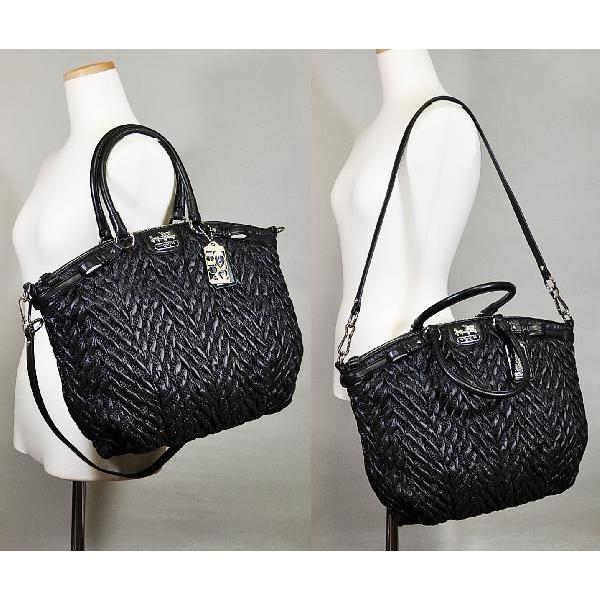 【並行輸入品】 コーチバッグ トート ショルダー 2WAY COACH マディソン キルティッド シェブロン ナイロン リンジー 18634 ...