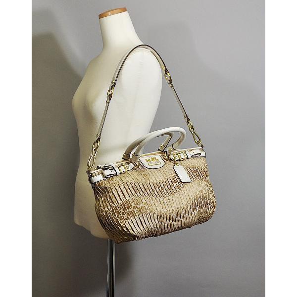 コーチバッグ トート ショルダー 2WAY COACH マディソン ギャザード シグネチャー ソフィア 18885 BIGPH ライトカーキ ...