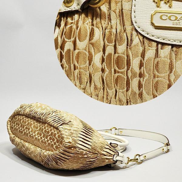 COACH コーチバッグ トート ショルダー 2WAY マディソン ギャザード シグネチャー ソフィア 18885 BIGPH ライトカーキ ...