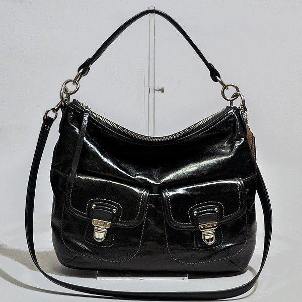 COACH（コーチ） 【並行輸入品】 ショルダー バッグ 斜め掛け 2WAY COACH F19768 ポピー レザー スイング ホーボー ...