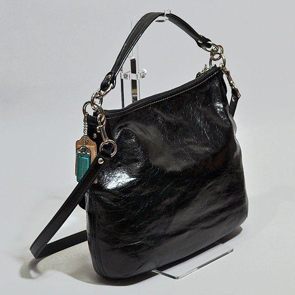 COACH（コーチ） 【並行輸入品】 ショルダー バッグ 斜め掛け 2WAY COACH F19768 ポピー レザー スイング ホーボー ...