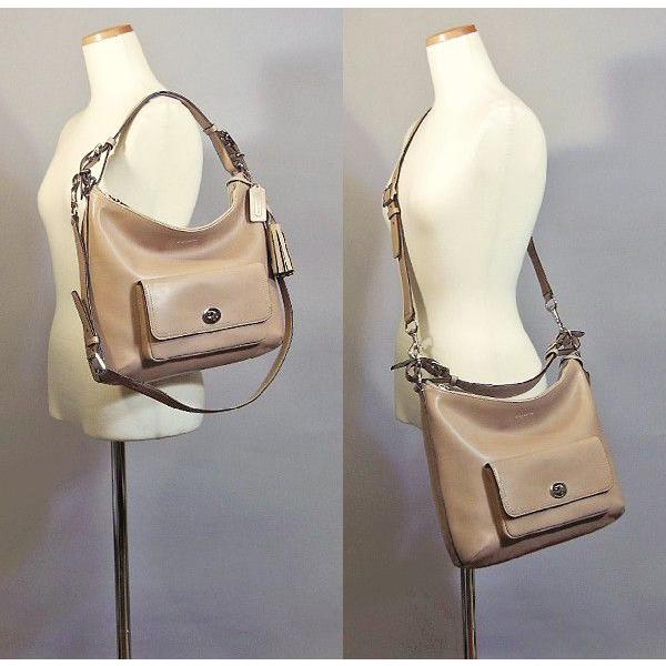 COACH 【並行輸入品】 コーチ 斜め掛け ショルダー バッグ 2WAY 22381 レガシー レザー コートニー ホーボー SV/IG ...