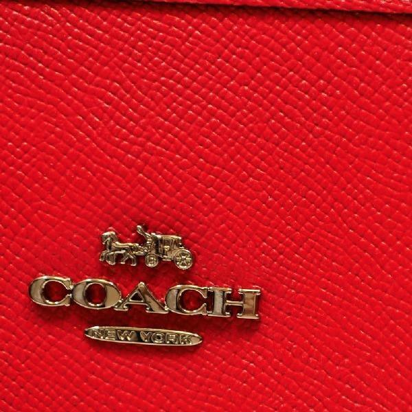 訳あり コーチ トート バッグ COACH F58846 SVBRD クロスグレイン レザー シティー ジップ トート ブライトレッド ...