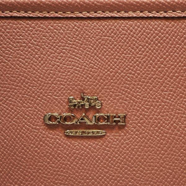 コーチ トート バッグ COACH F58846 SV/DZ クロスグレイン レザー シティー ジップ トート ダスティーローズ ...