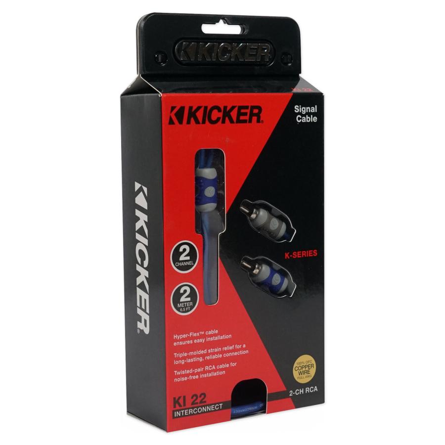 【新型】KI22 (46KI22) 2-ch 2M RCAピンケーブル キッカー Kicker : USA Audio - 通販 - Yahoo!ショッピング
