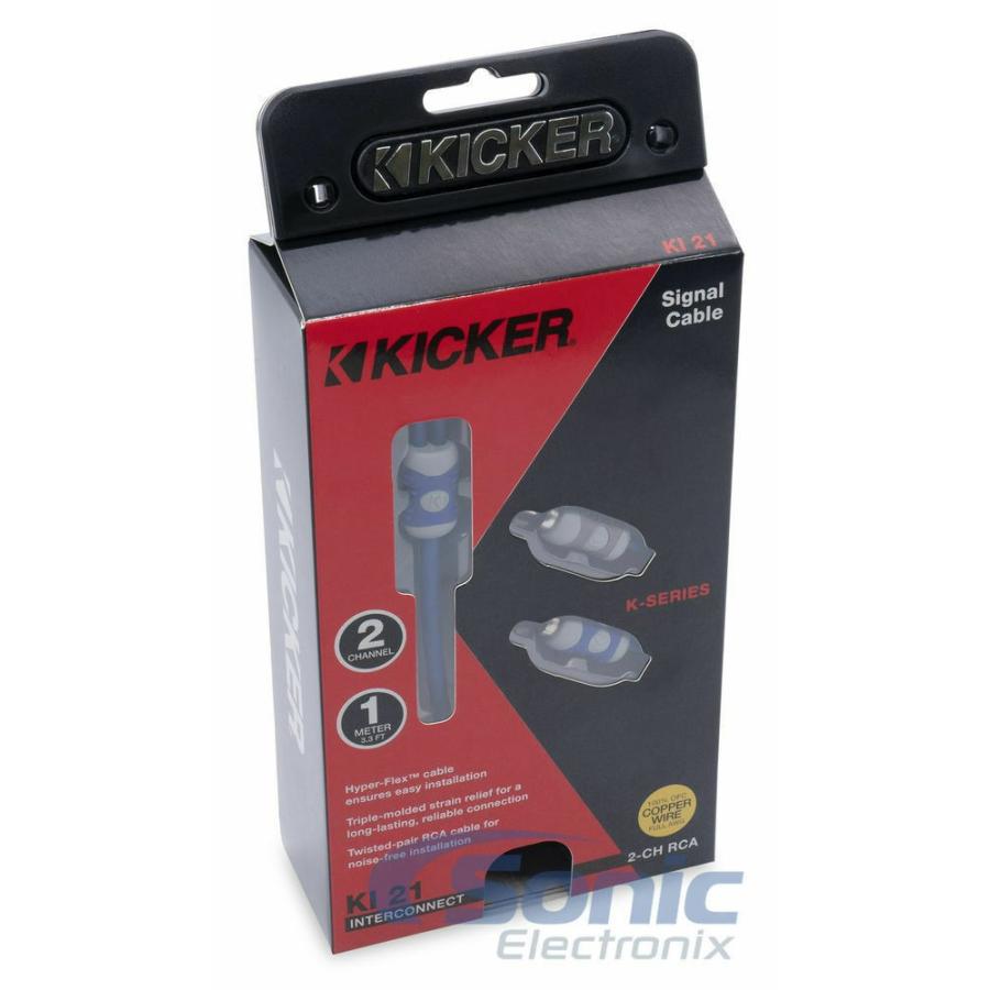 【新型】KI24 (46KI24) 2ch 4M (メートル) 新型Kシリーズ RCAケーブル キッカー Kicker : USA Audio ...