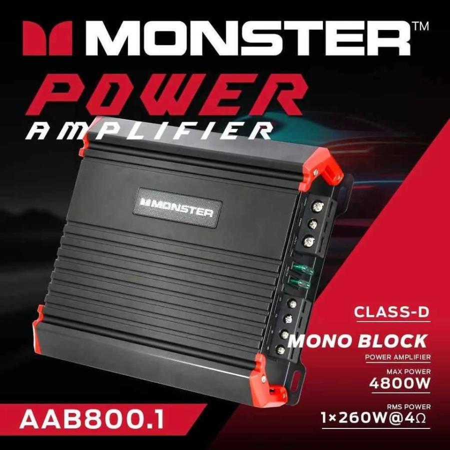 AAB800.1 1ch Class D Max.4800W モンスターオーディオ Monster Audio : USA Audio ...