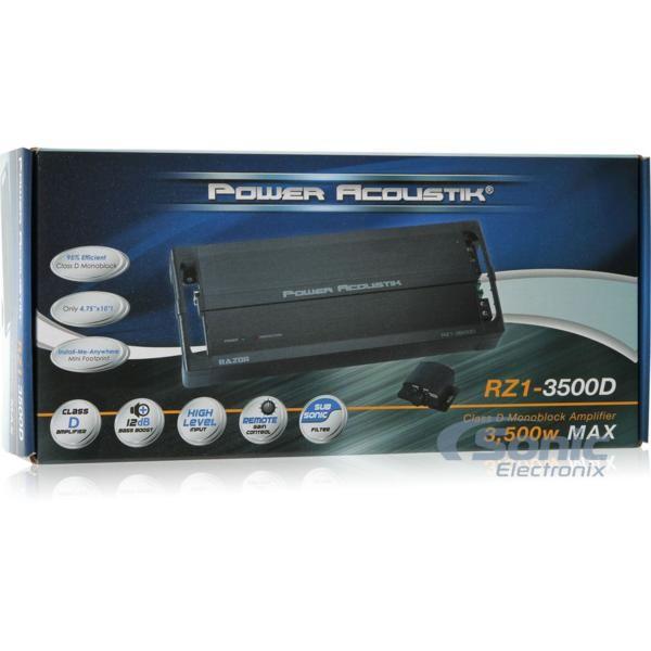 RZ1-3500D Max.3500W 1ch Class D 超小型 Power Acoustik パワーアコースティック : USA ...