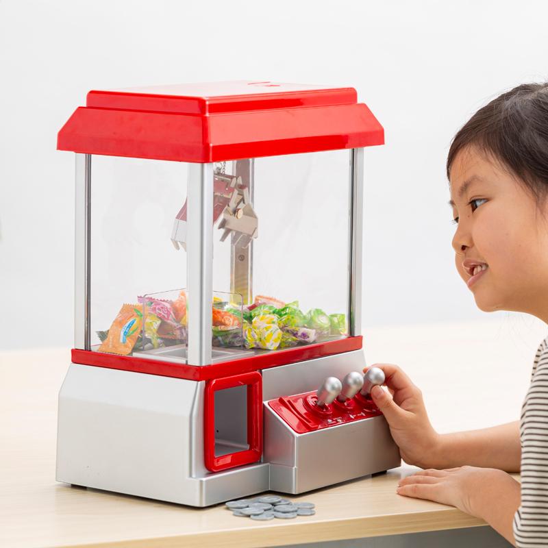 クレーンゲーム 本体 おもちゃ お菓子 UFOキャッチャー 子供用 子ども 電子玩具 パーティーグッズ 電池式 コンパクト 小さめ 小型 省 ...