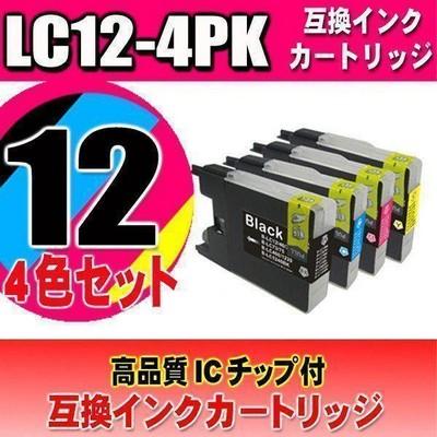 ブラザー工業 互換品 DCP-J940N インク プリンターインク ブラザー LC12-4PK 4色セット 互換 インクカートリッジ : うさぎのインク屋さん - 通販 - Yahoo!ショッピング