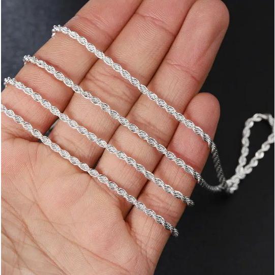 ツイストチェーンネックレス シルバーメッキ : うさぎのインク屋さん - 通販 - Yahoo!ショッピング