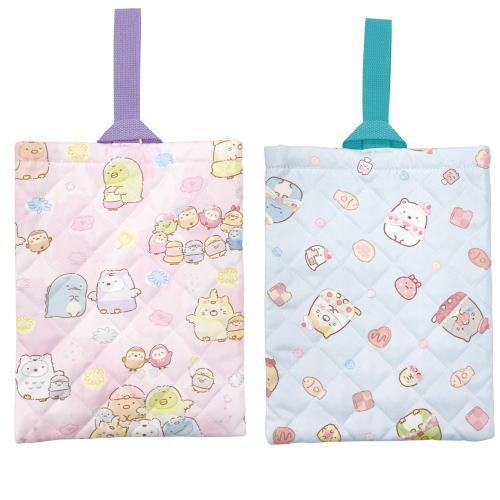 （おまかせ便で送料無料）すみっコぐらし シューズケース ピンク N23006A ミント N23006B W22×H28cm 入園入学 上履き入れ 雑貨 学童 : 23006 : ウサキッズ ...